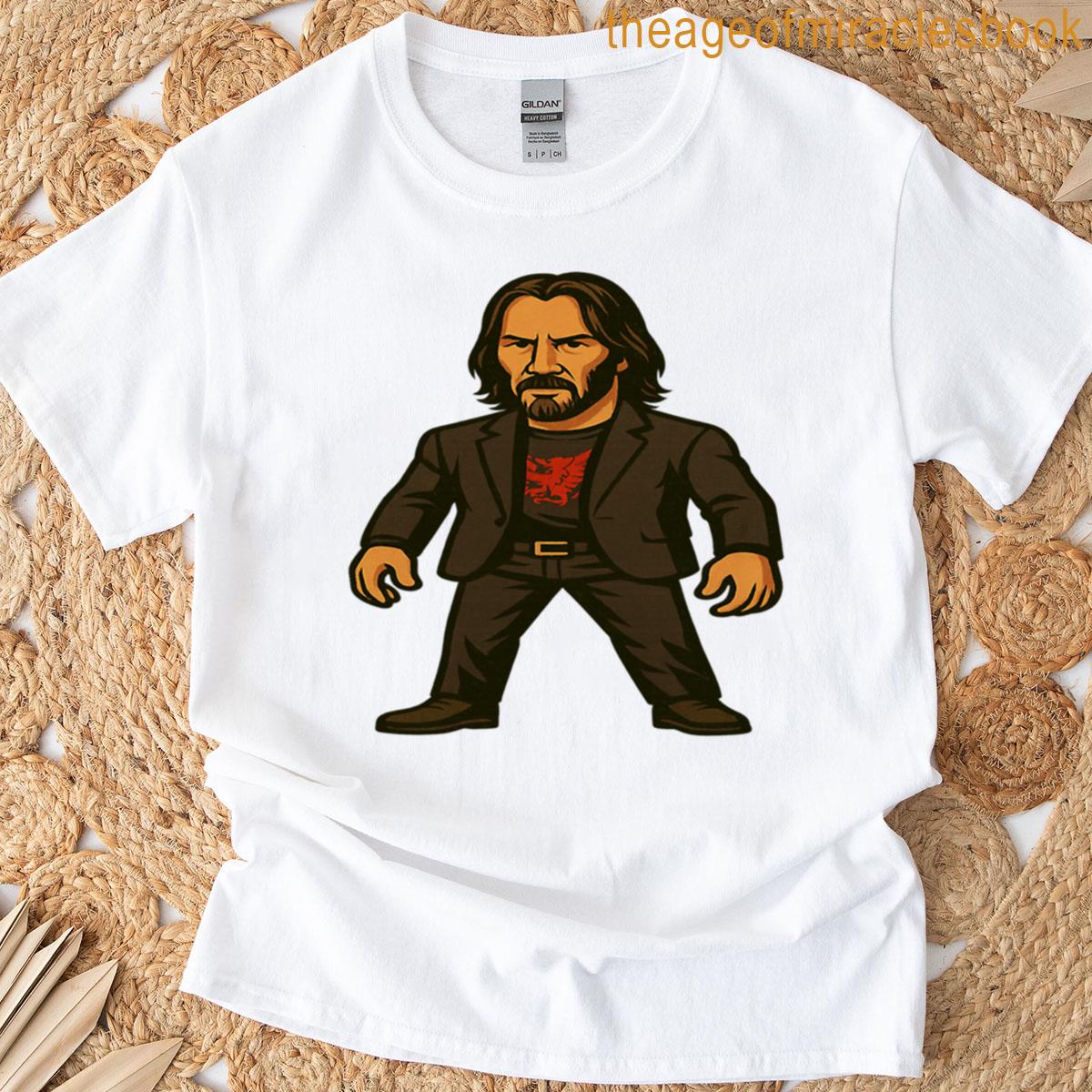 Mini Keanu Reeves Meme T-shirt