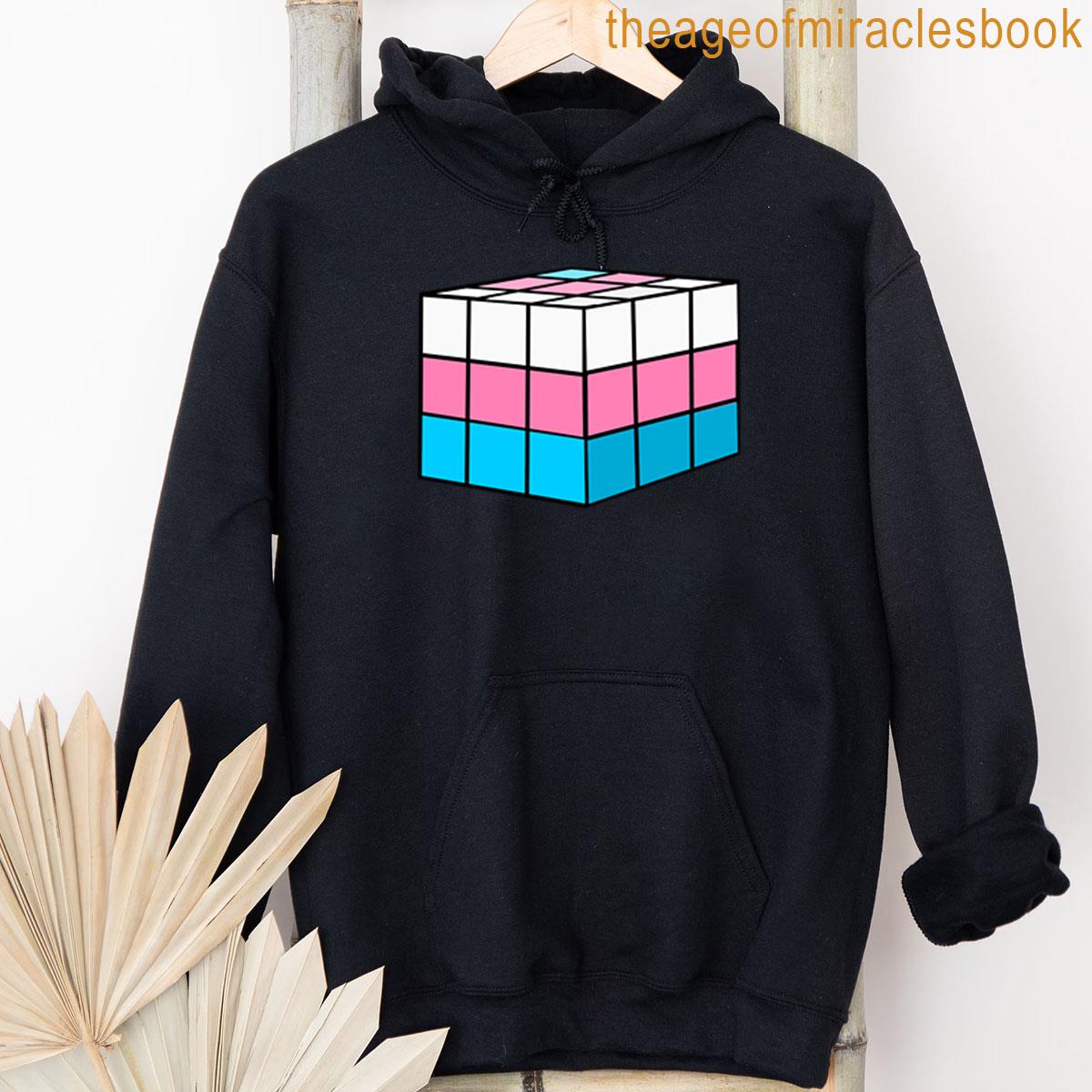 Rubik Transgender Pride Flag Cube T-shirt