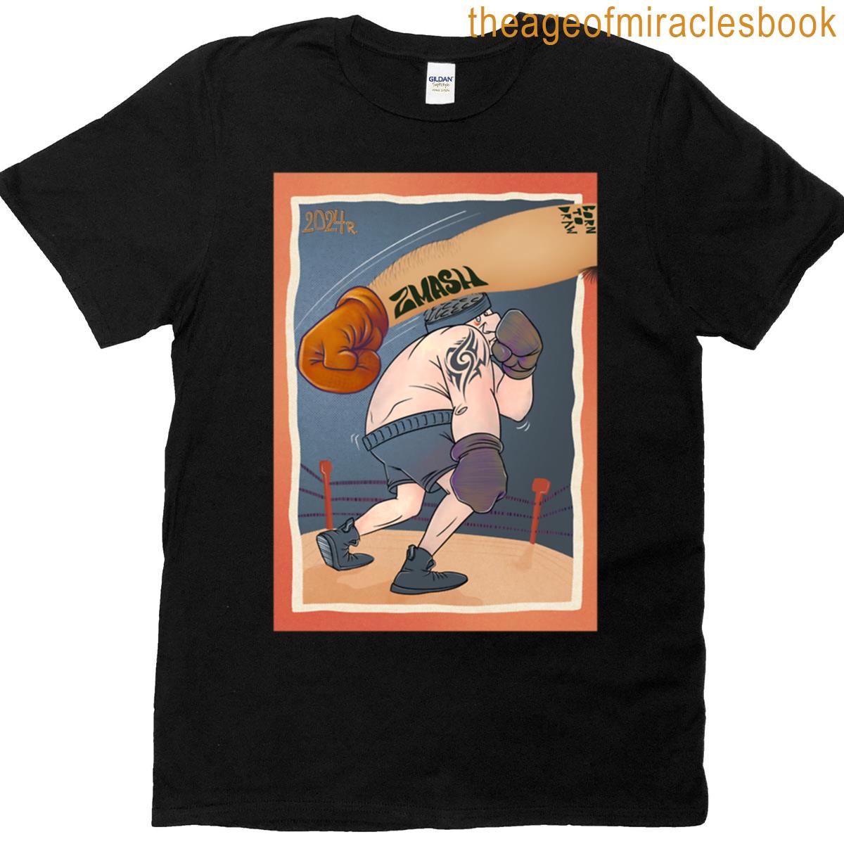 Zmash Punch Comic Boxer Vs Creative Knockout T-shirt