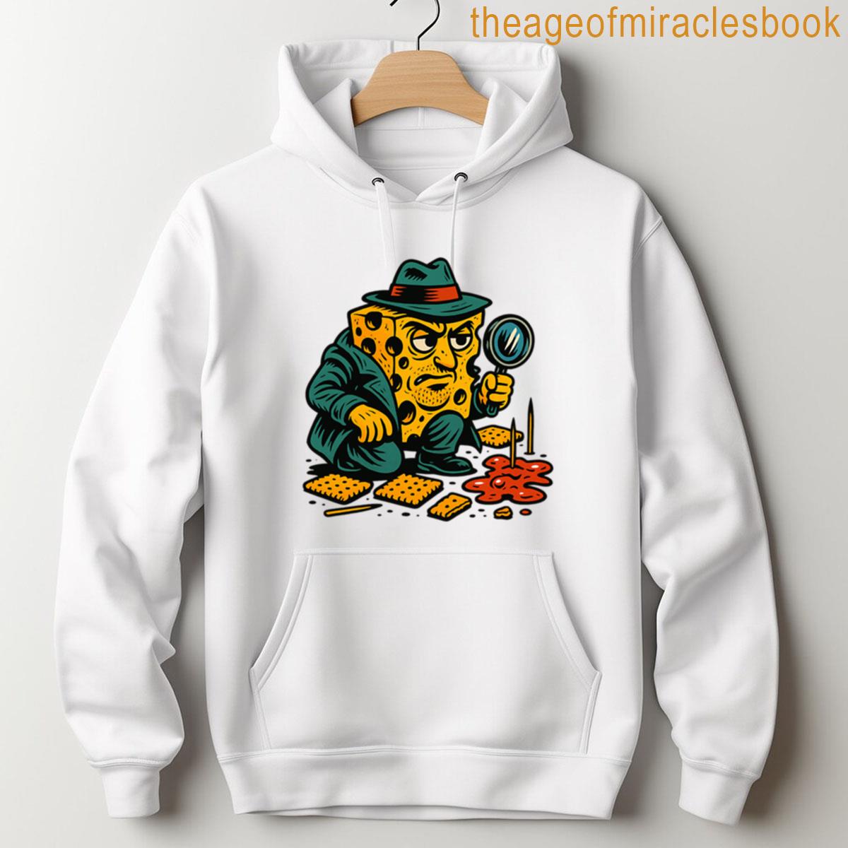 Swisspicious Activity Noir Detective Cheese Design T-shirt