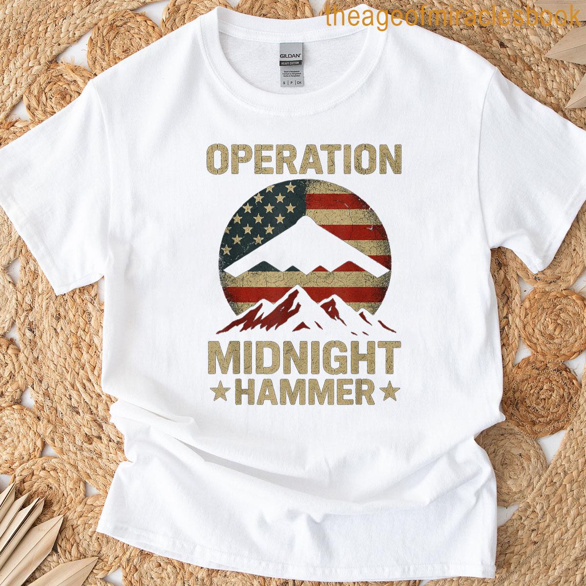 Operation Midnight Hammer Usa Flag Graphic T-shirt