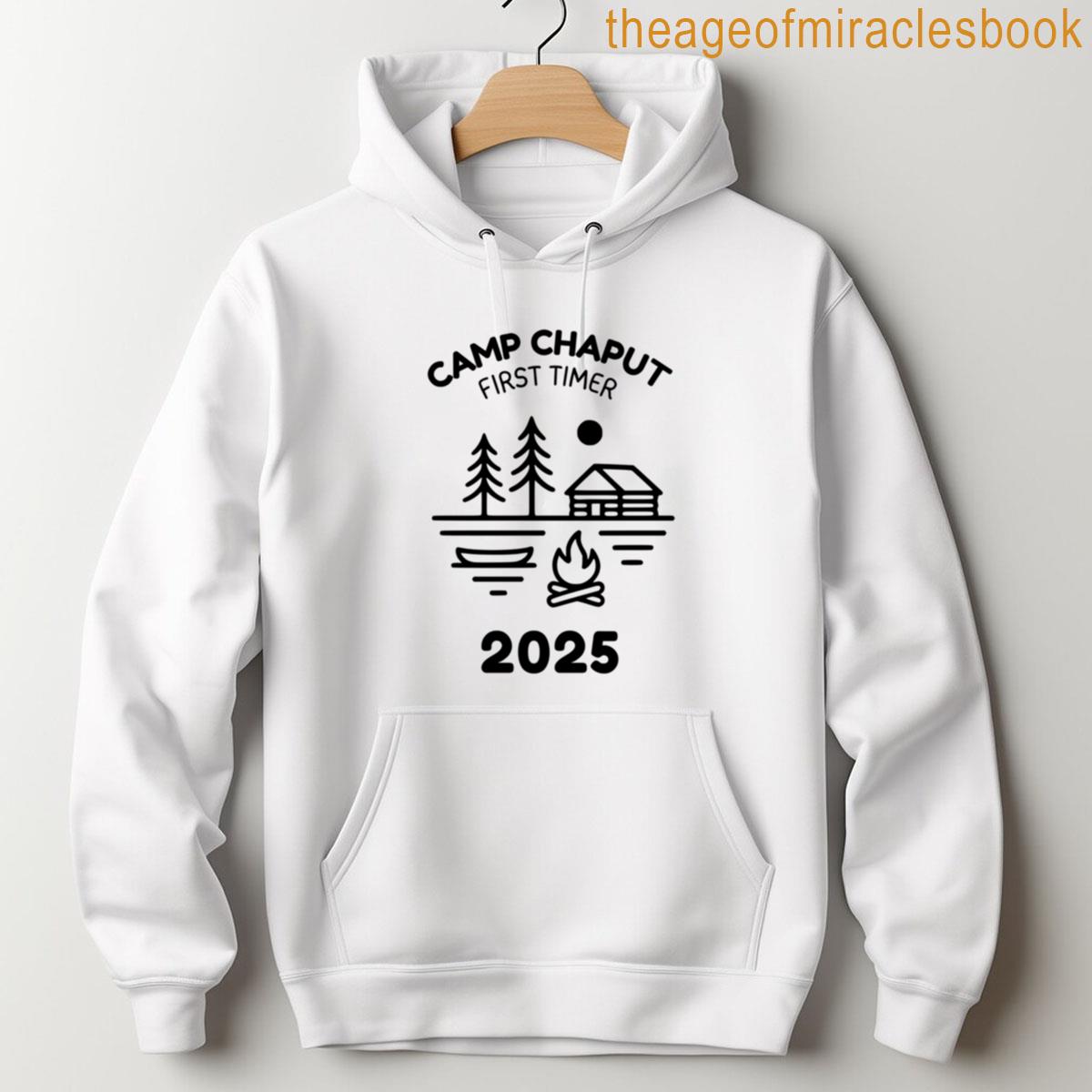 Camp Chaput First Timer Black Text T-shirt