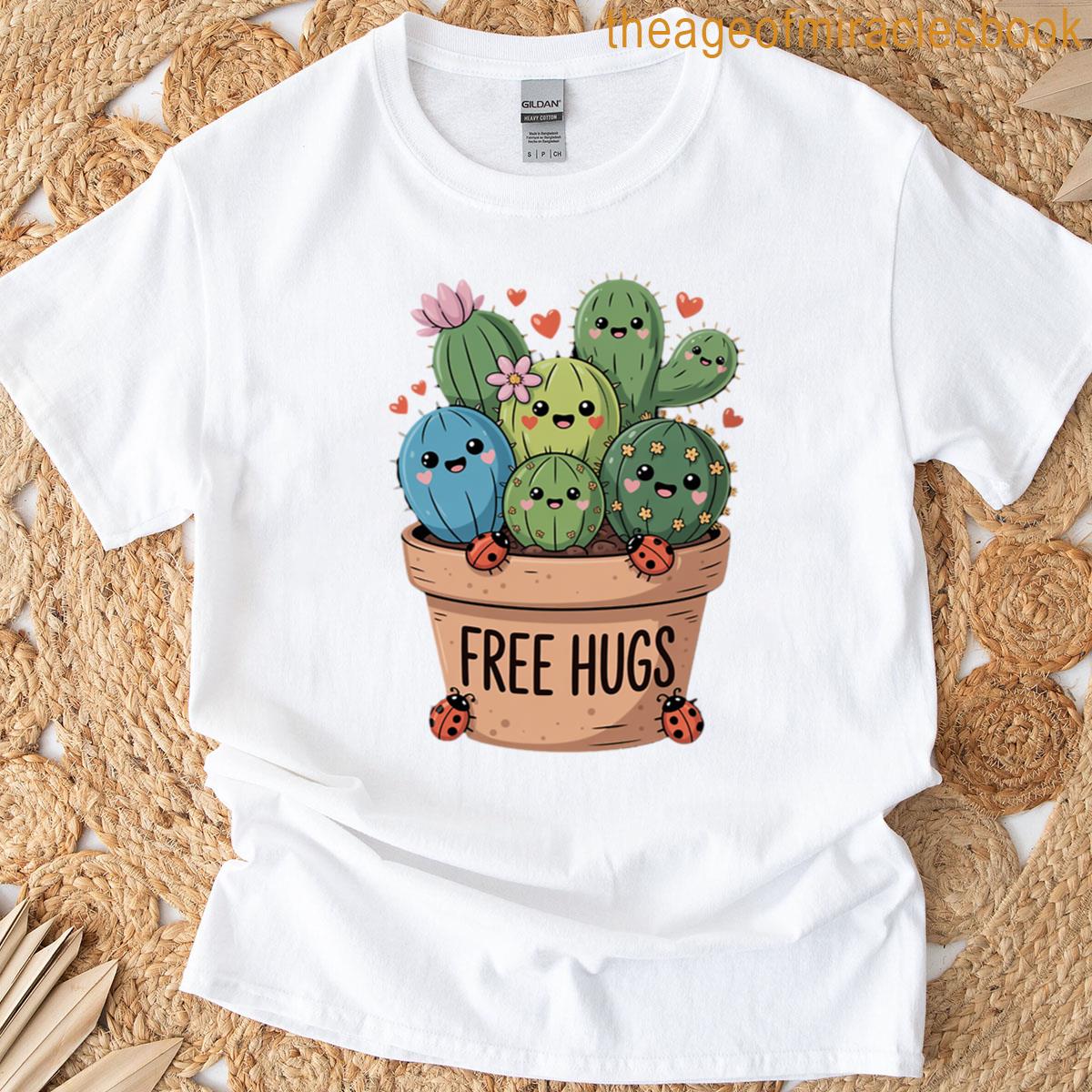 Free Cactus Hugs T-shirt