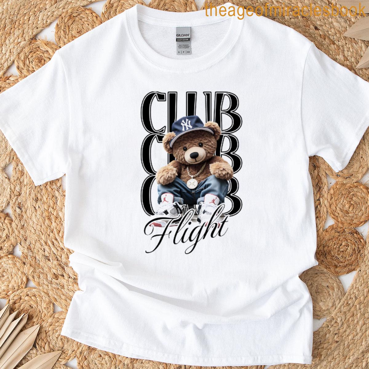 Urban Hype Bear Street Style Teddy With Sneakers Art Tee T-shirt