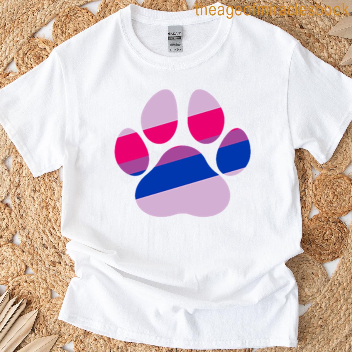 Bi Pride Paw Print T-shirt