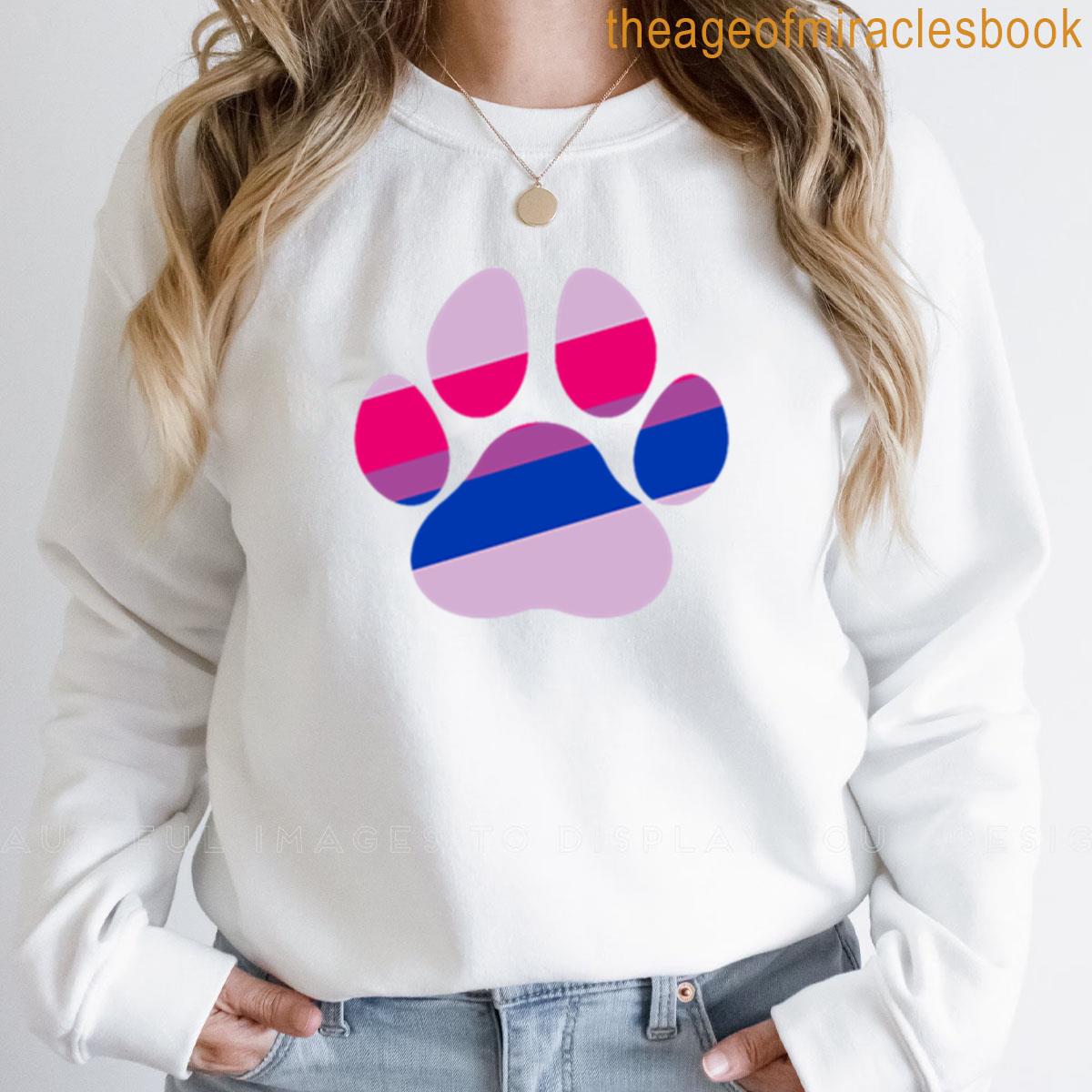 Bi Pride Paw Print T-shirt