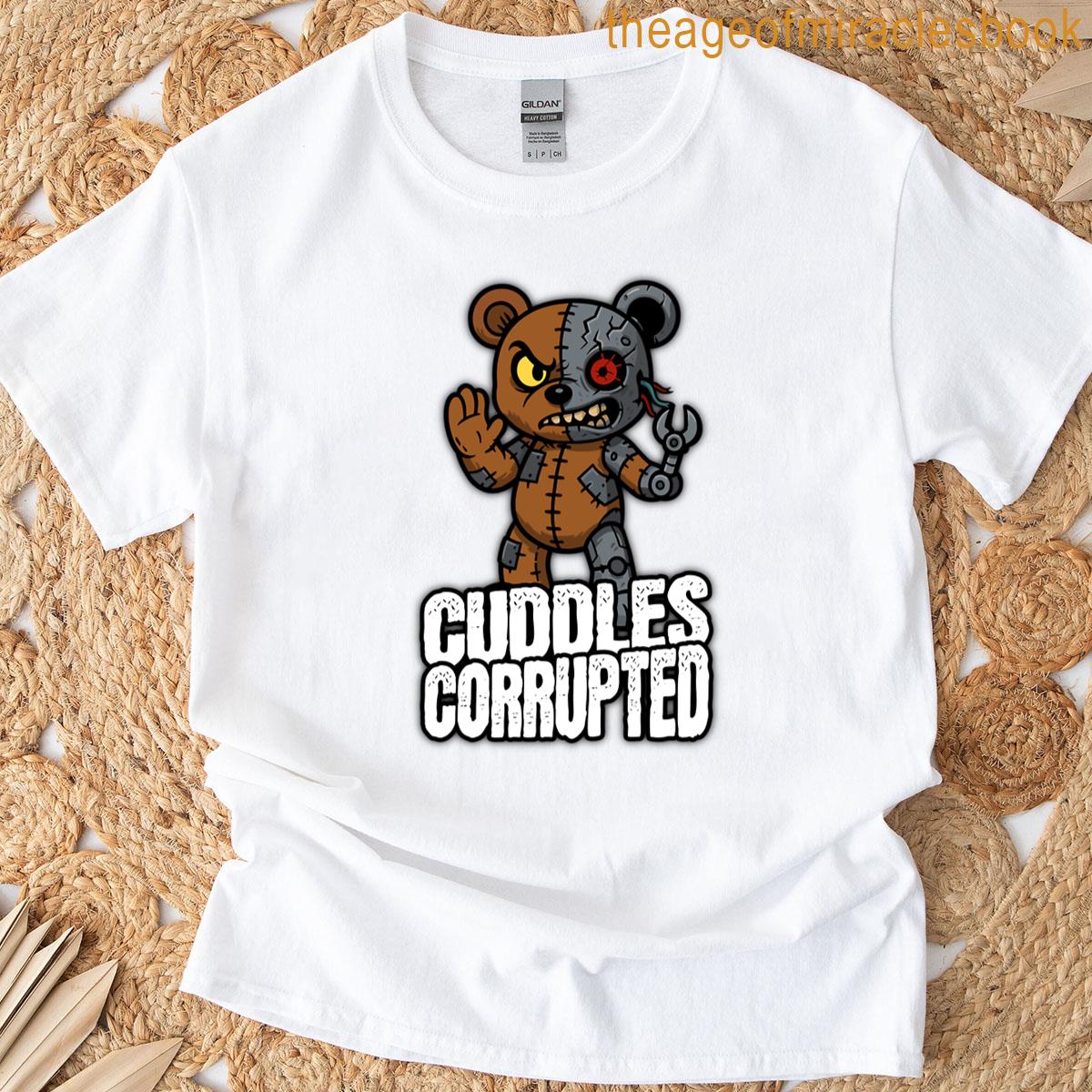 Cuddles Corrupted Glitched Plush Cyborg Bear T-shirt