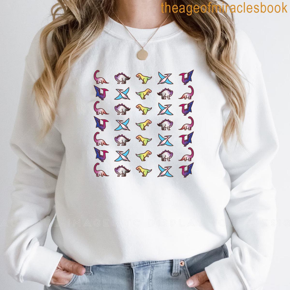 Discreet Pride Dinosaurs T-shirt