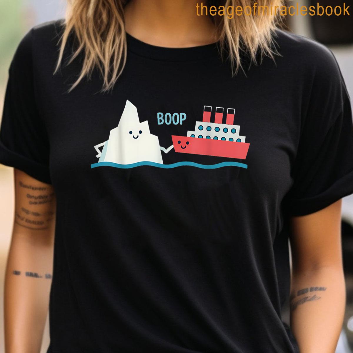 Funny Titanic Boop Iceberg Meme History Humor T-shirt