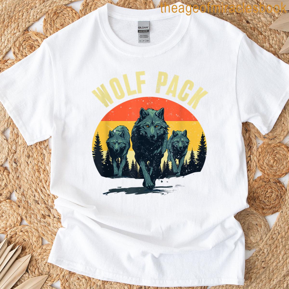 Cool Wolf Costume For Men Women Kids Howling Wolf Wolf Lover T-shirt