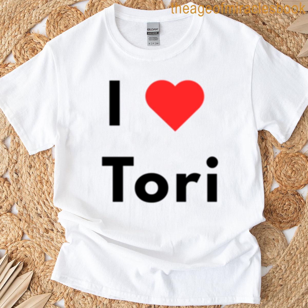 I Heart Tori Name Lettering T-shirt