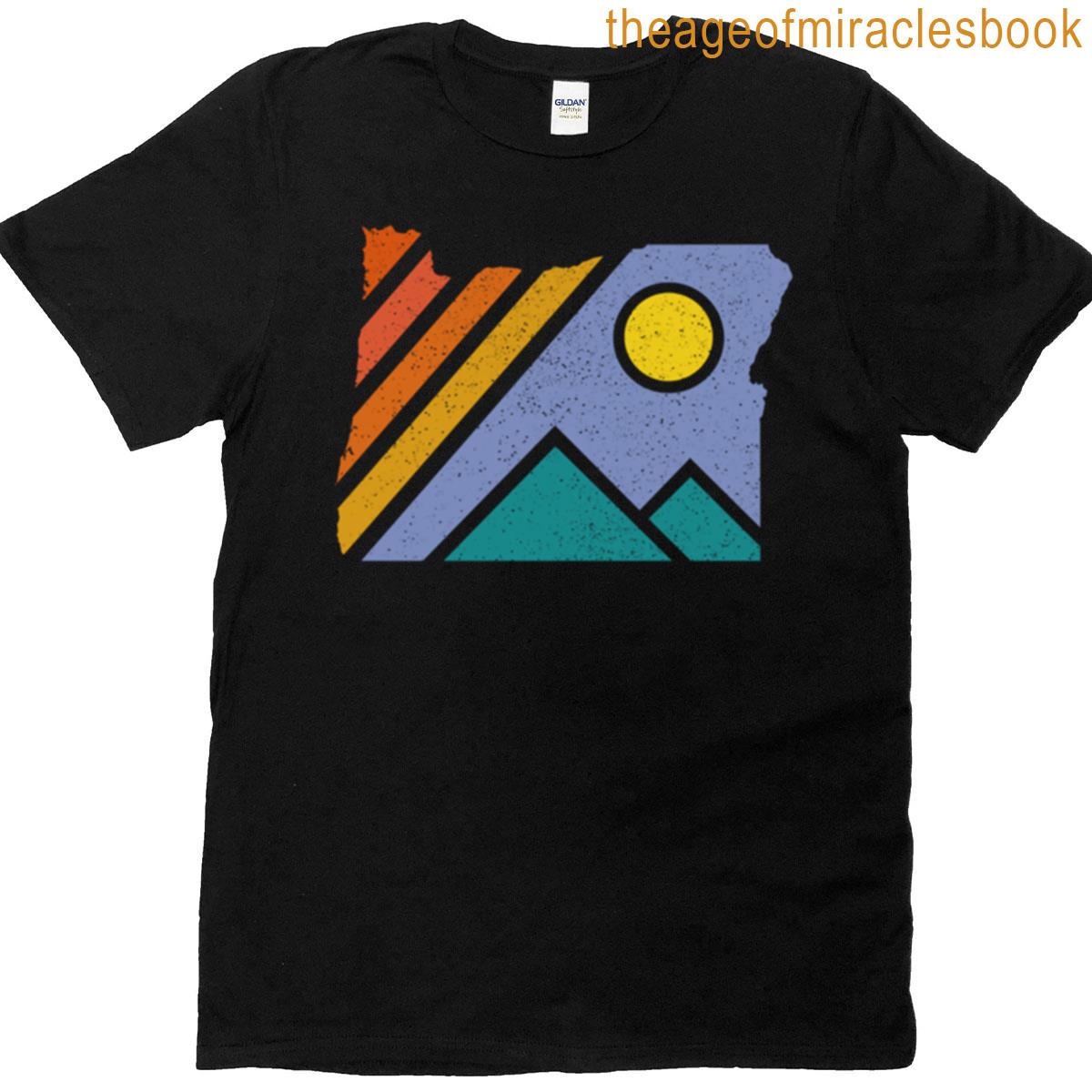 Oregon Retro Vintage Mountains Hiking Cascades T-shirt