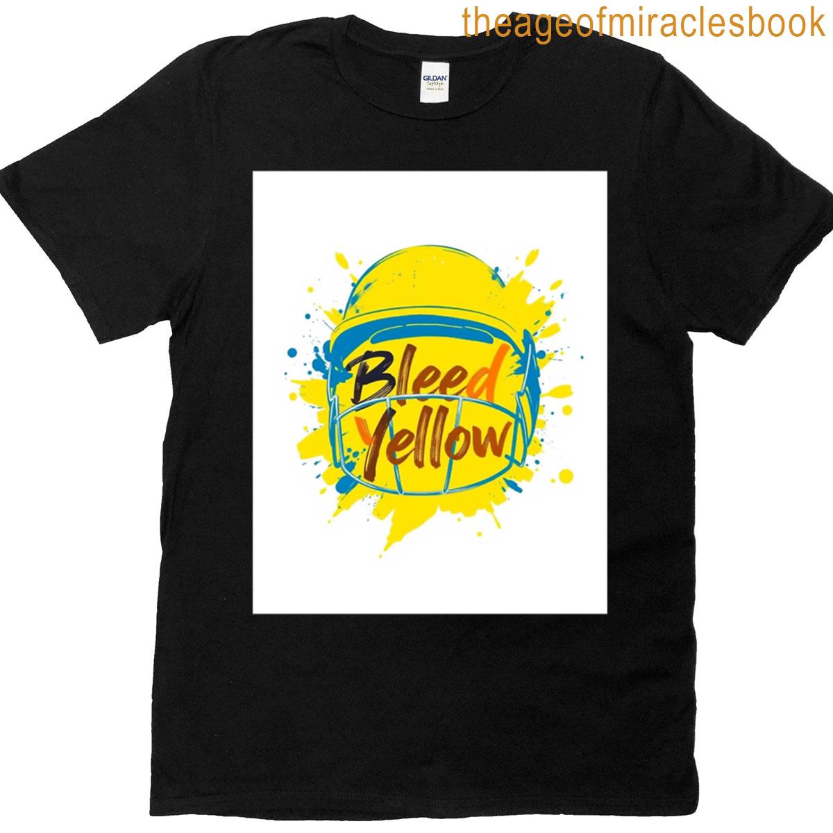 Cricket Helmet With Bleed Yellow Oversized T-shirt