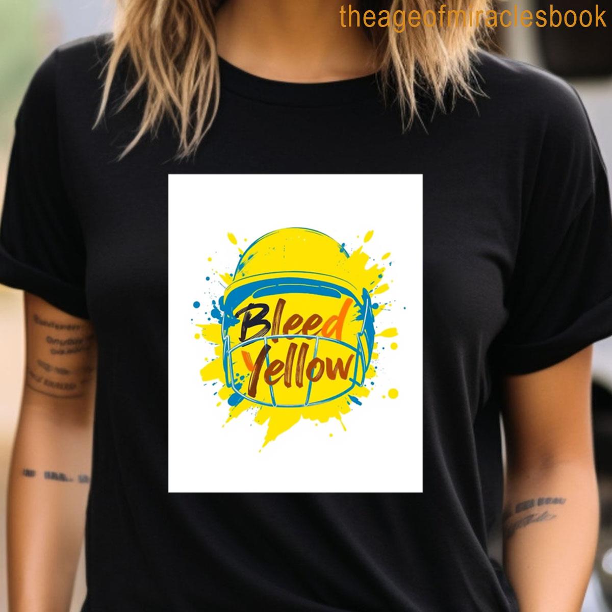 Cricket Helmet With Bleed Yellow Oversized T-shirt