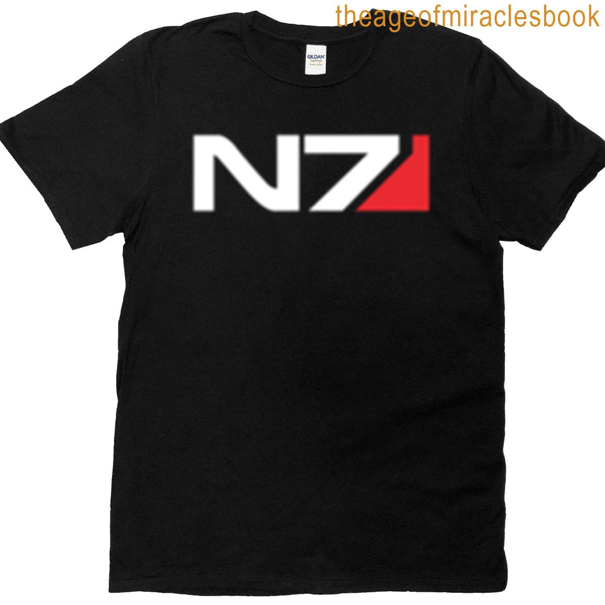Mass Effect N7 Logo White Colour T-shirt