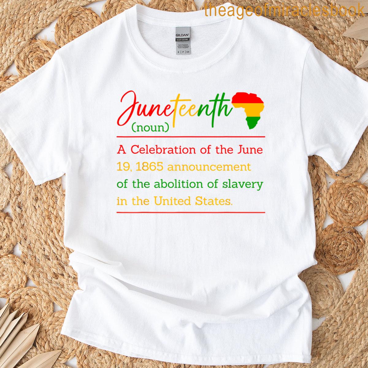 Juneteenth Definition Black Freedom African American Pride T-shirt