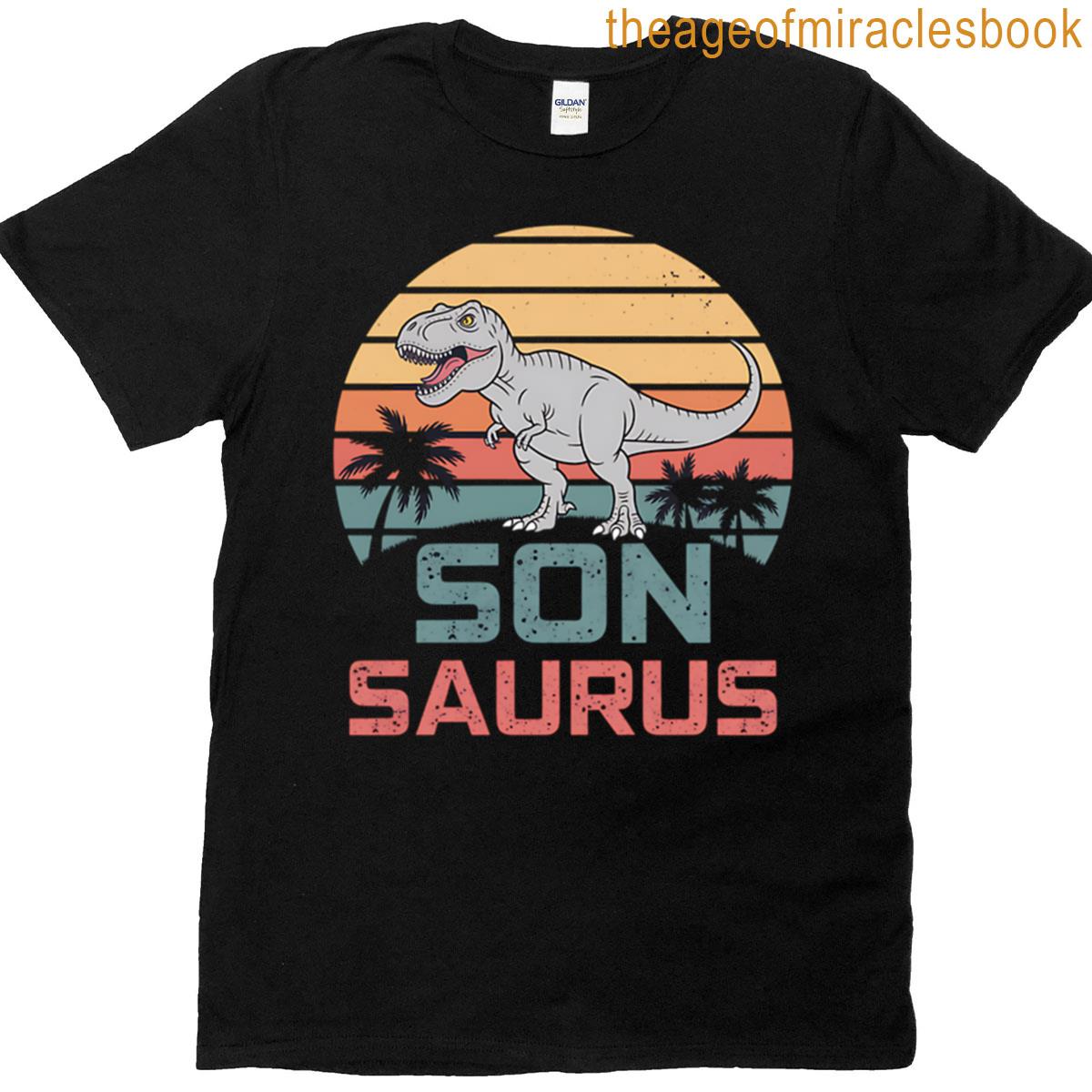 Sonsaurus T Rex Dinosaur Son Saurus T-shirt