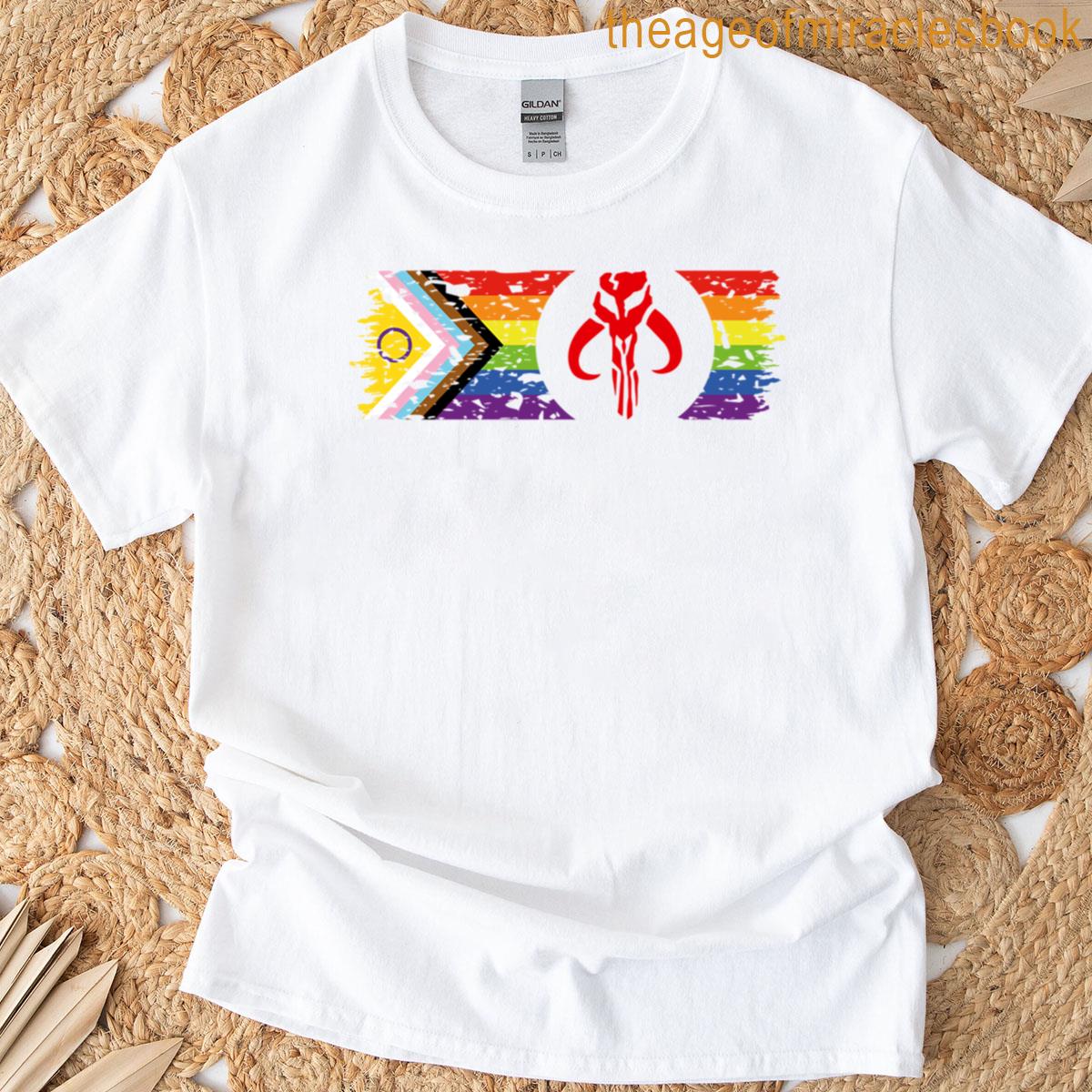 Star Pride - Mythosaur On Distressed Inclusive Progress Pride Flag Dark ...