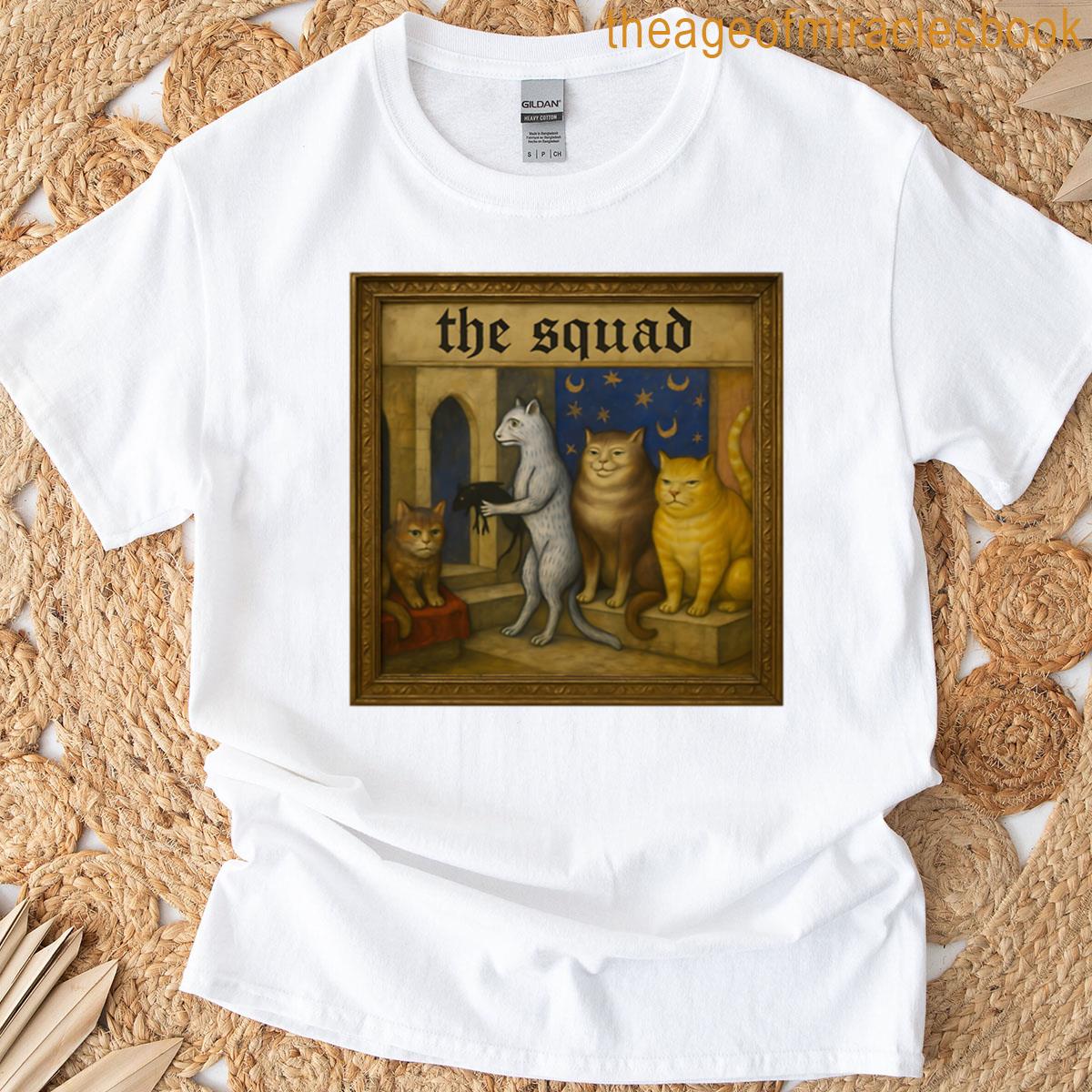 Poorly Painted Cat Squad Fitted Scoop T-shirt