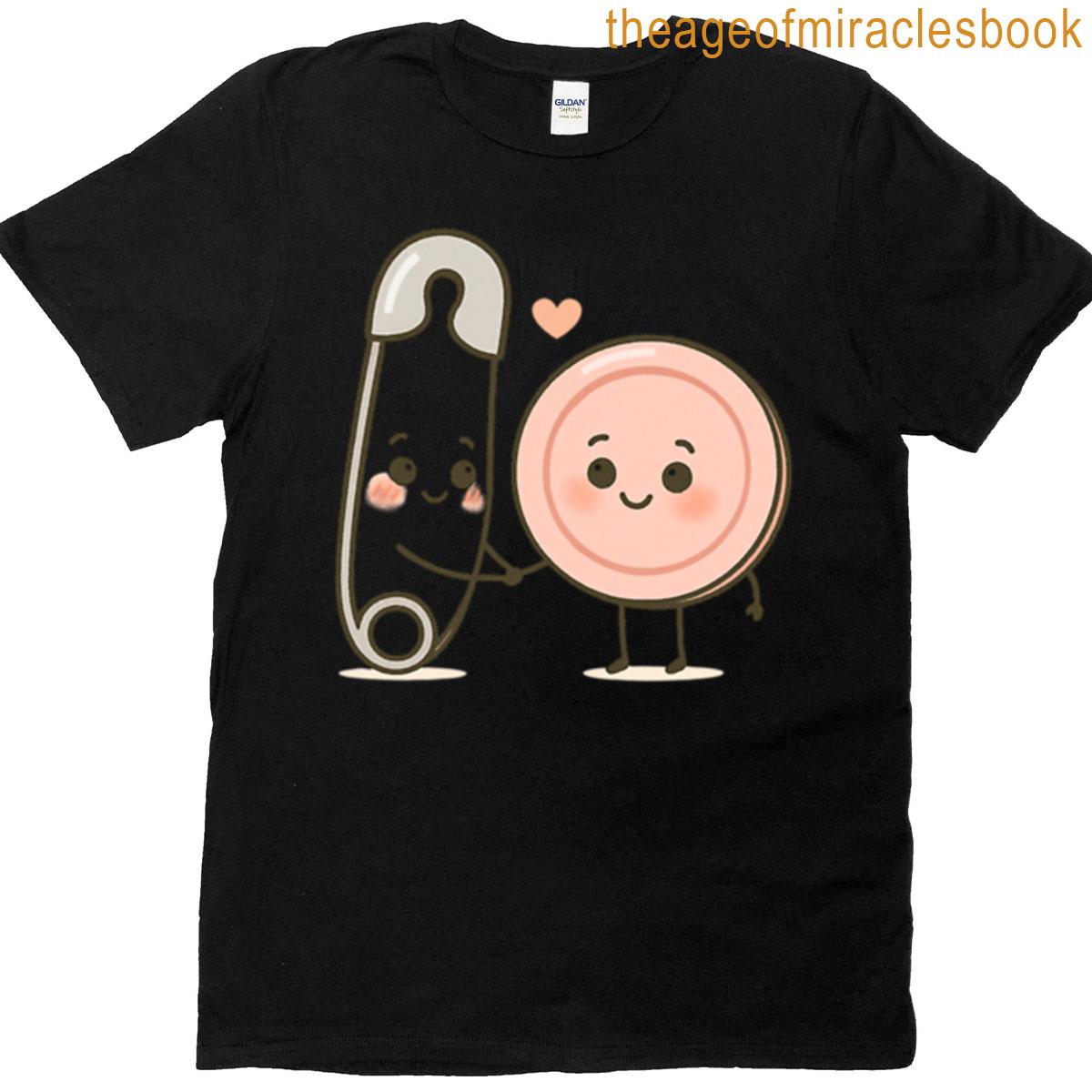 Safety Pin Button Buddy T-shirt