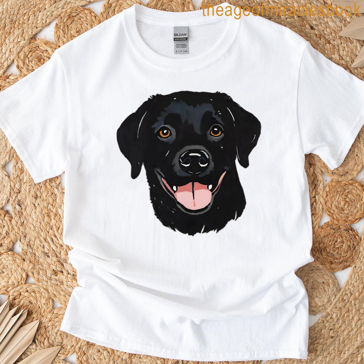 Black Labrador Face T-shirt