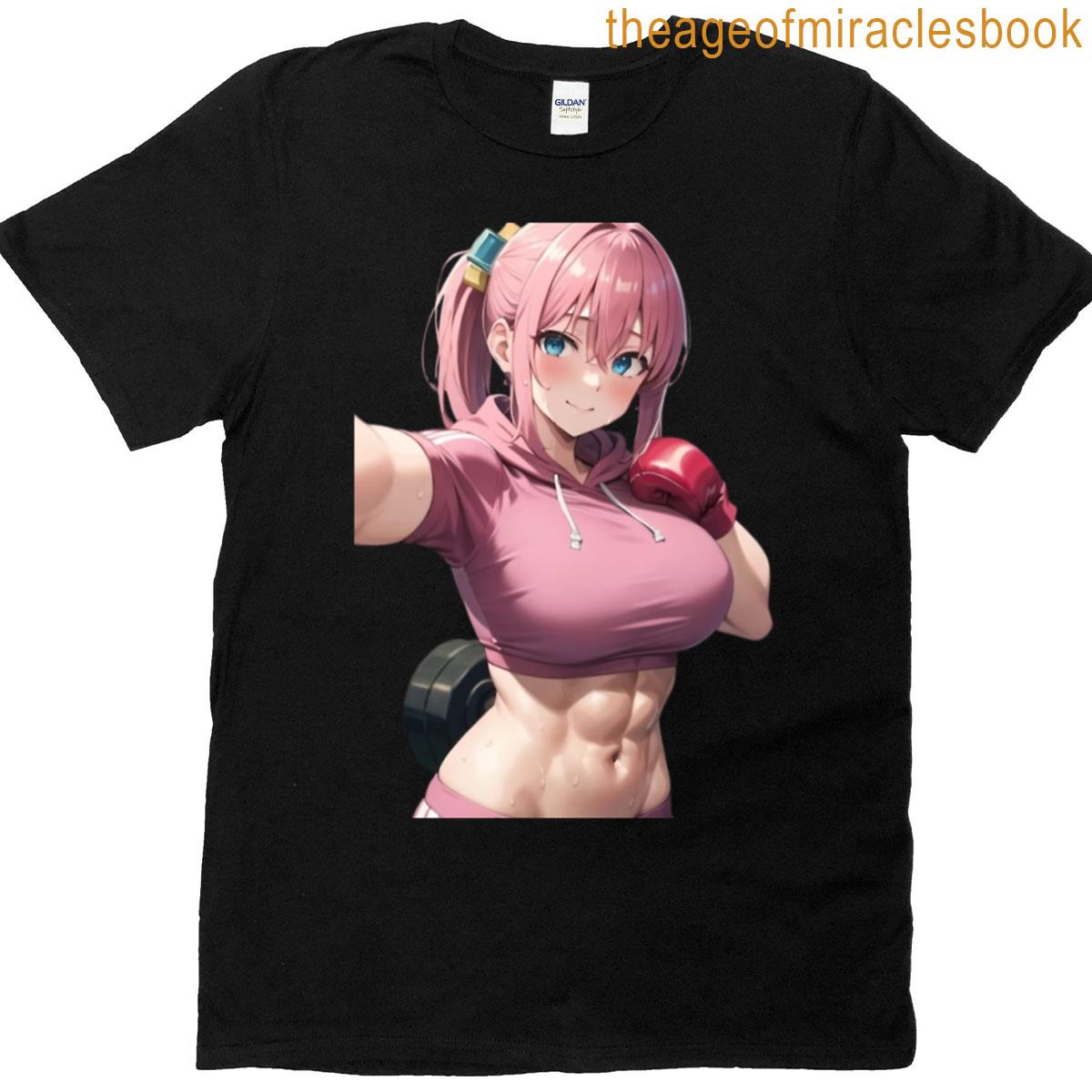 Hitori Got Fan Art Buff Style Anime Girl Illustration T-shirt