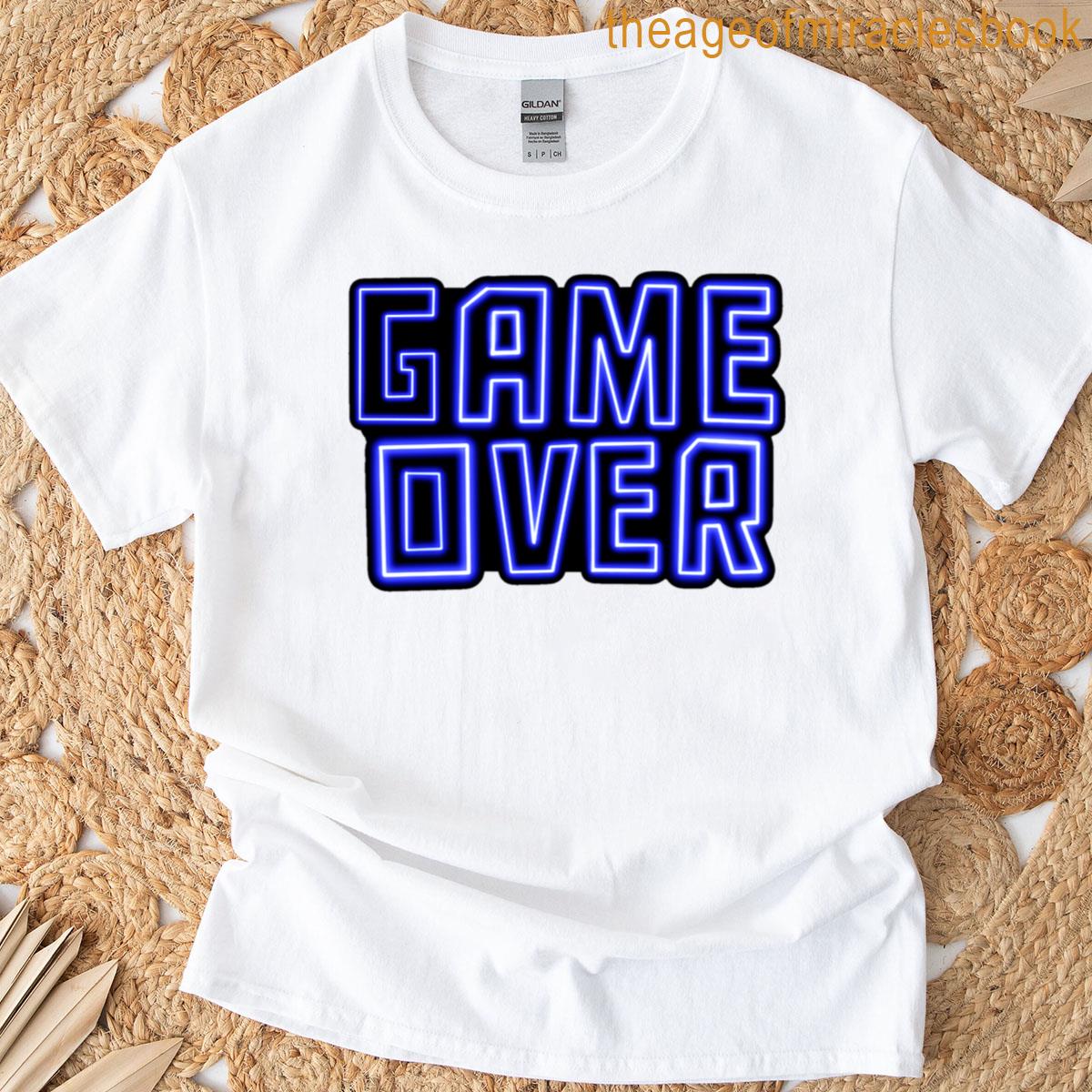 Neon Blue Game Over T-shirt