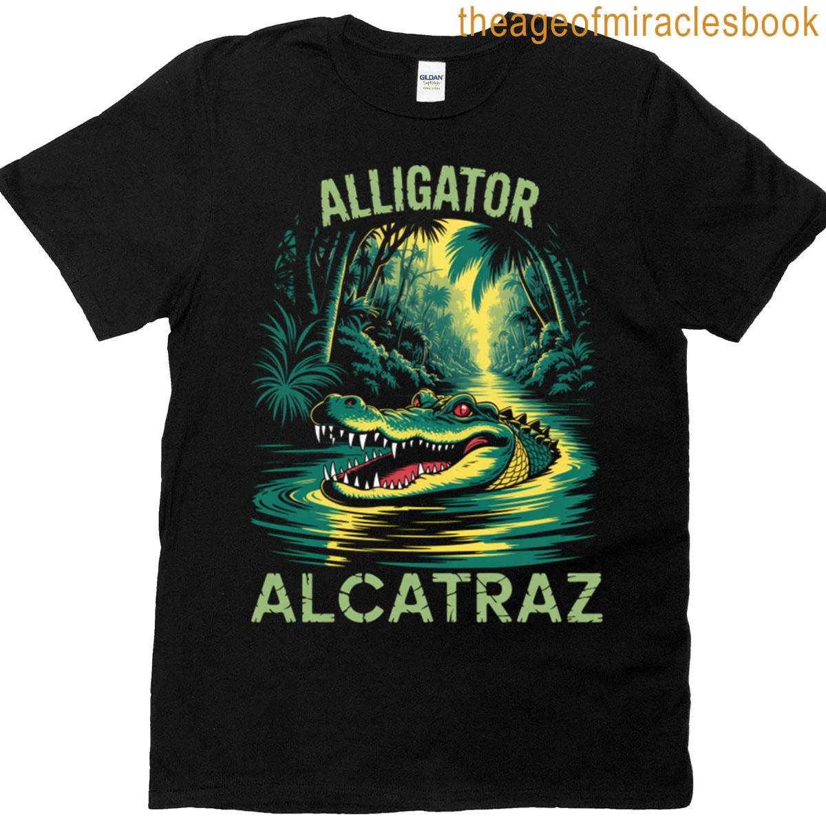 Florida Everglades Men Women Alligator Alcatraz Funny Meme T-shirt