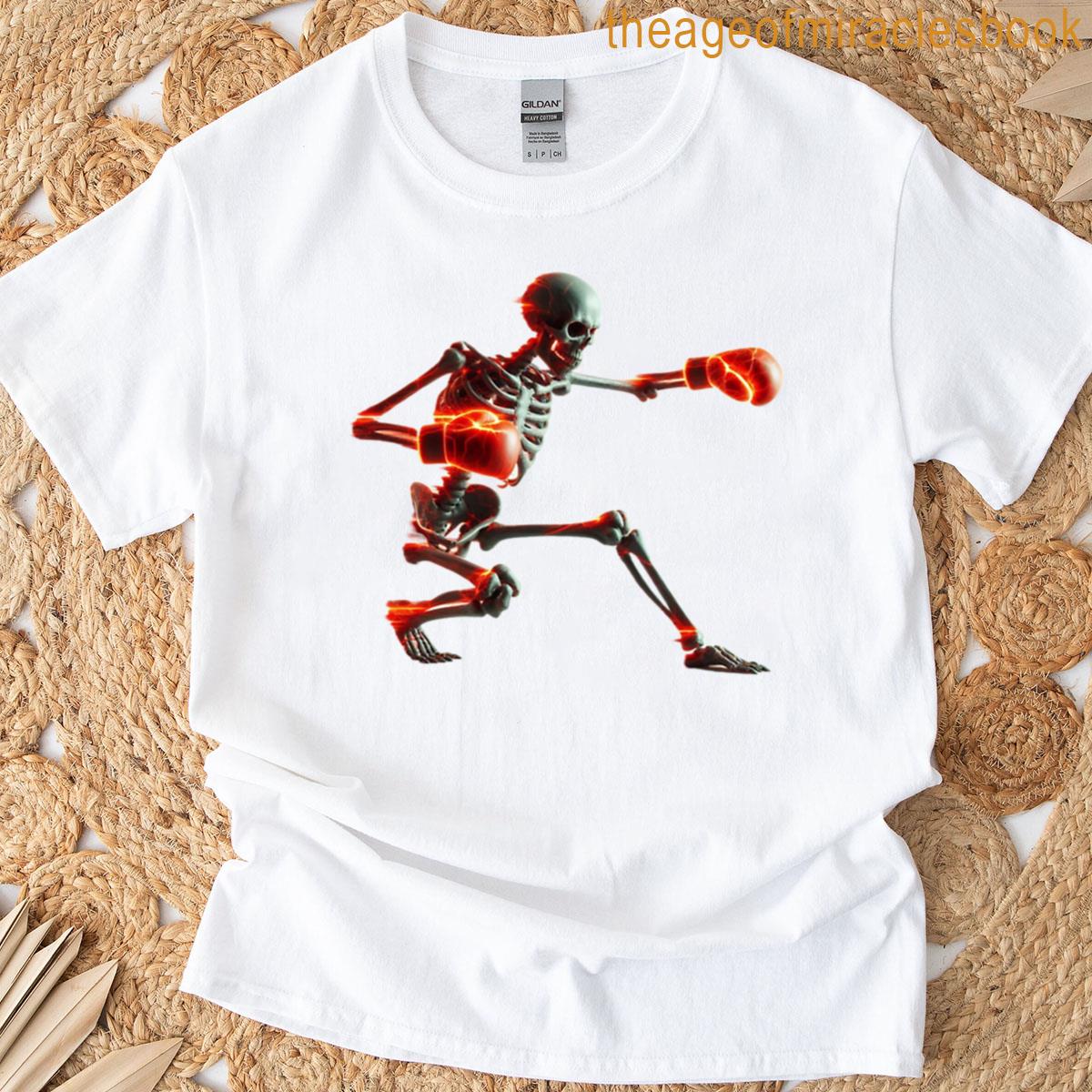 Skeleton Boxer Knockout Punch Oversized T-shirt