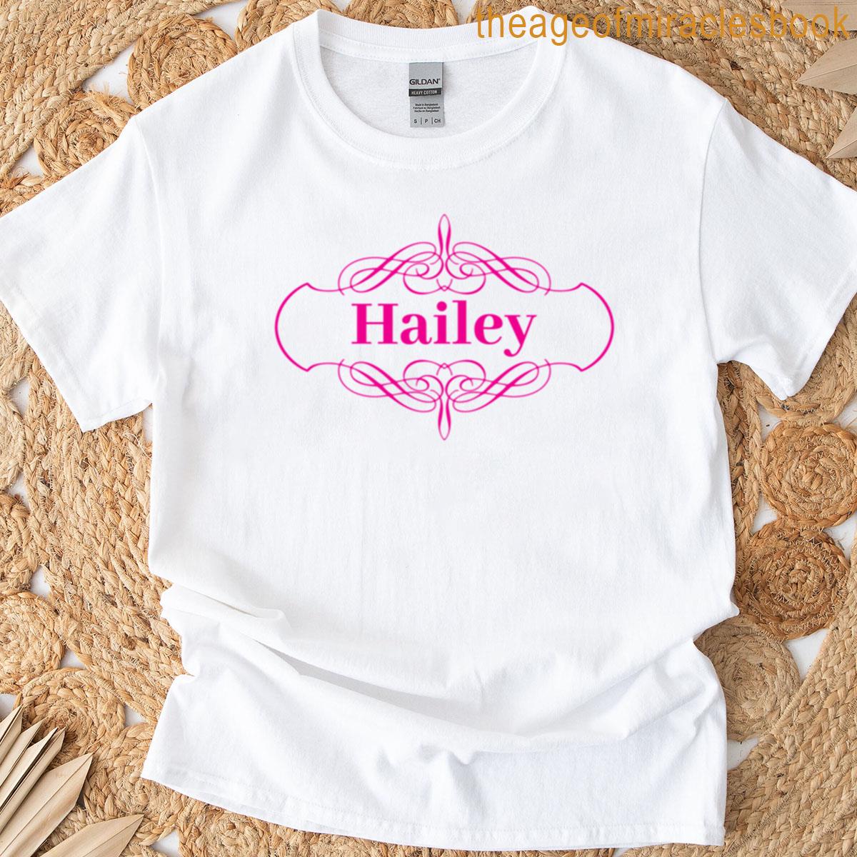Hailey Name Pink T-shirt