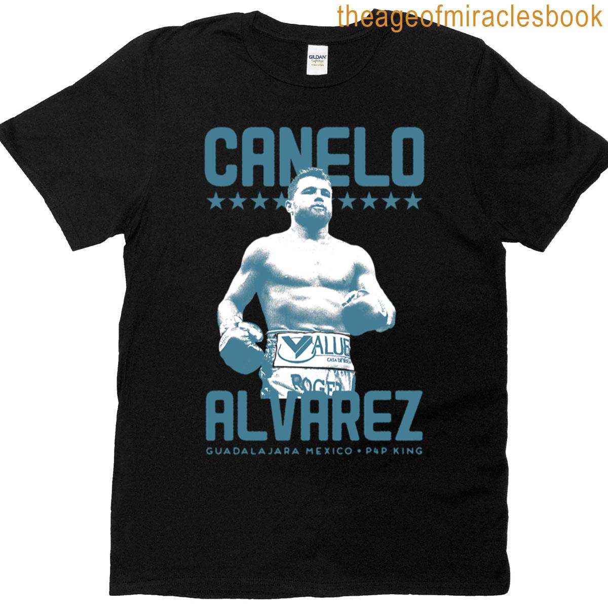 Saul Canelo Alvarez Vintage Boxing Poster T-shirt