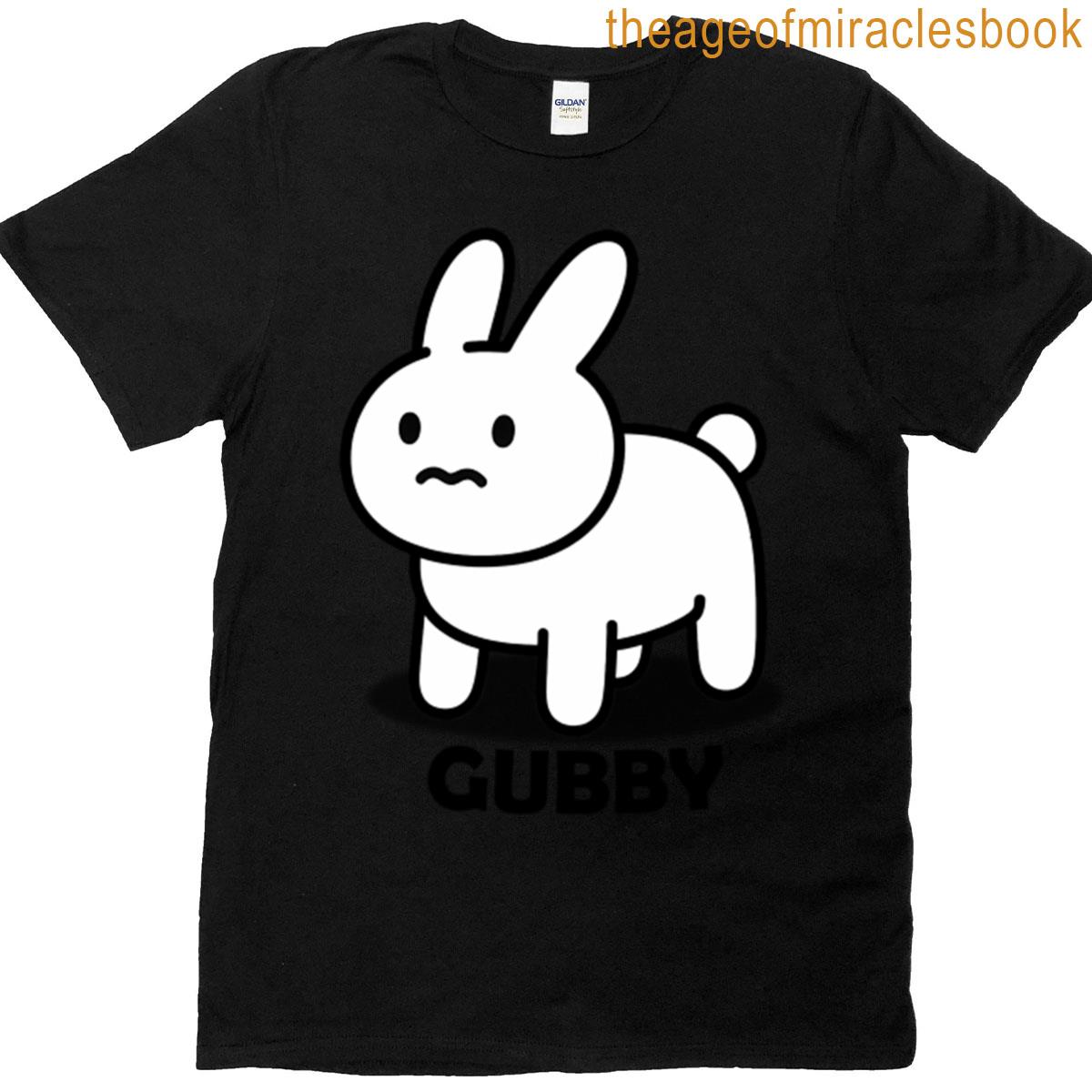 Gubby Meme Bunny Icon Text T-shirt