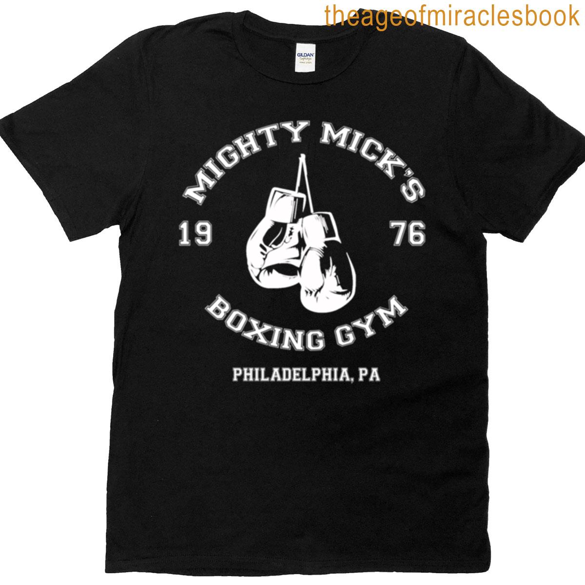 Mighty Micks Boxing Gym Philadelphia 1976 Undefeated Champ Pugilism T-shirt