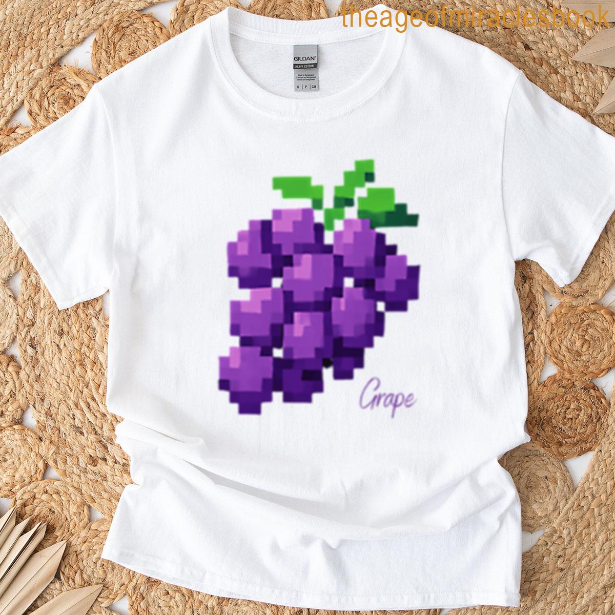 Grape 8-bit Pixel T-shirt