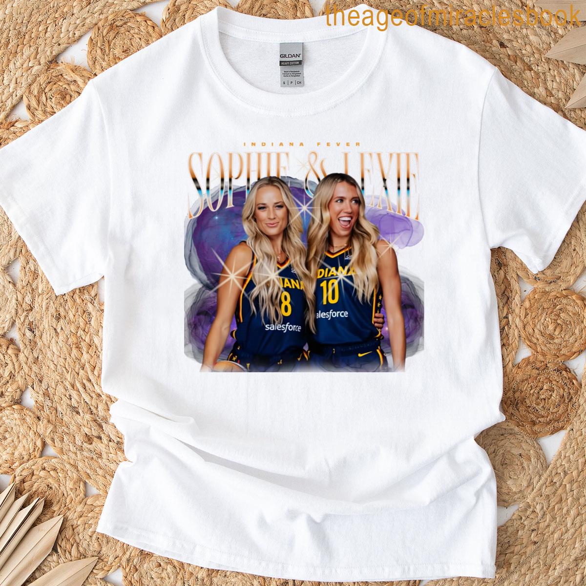 Lexie Hull Sophie Cunningham Indiana Fever Retro T-shirt