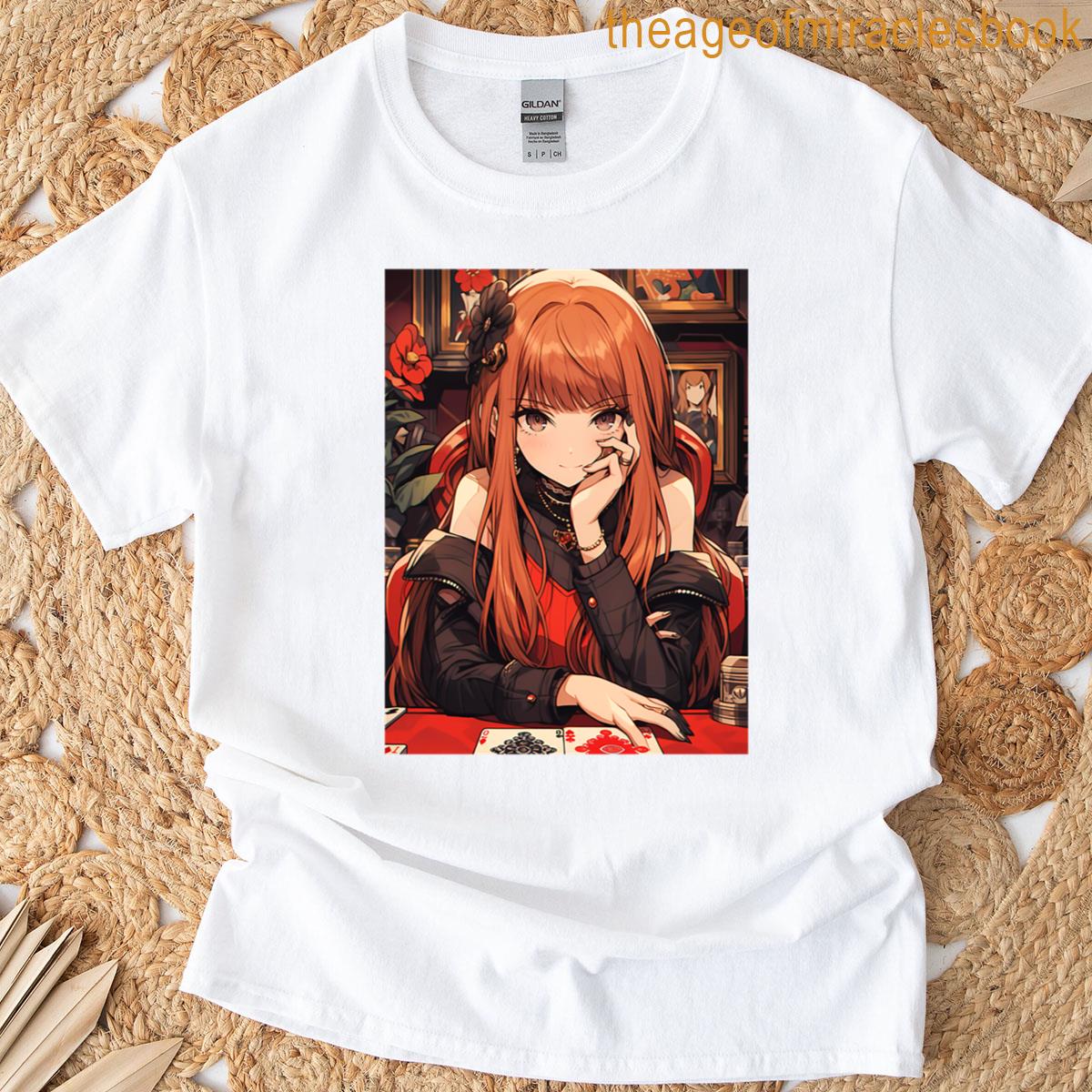 Navi Futaba Sakura Persona 5 Game Neon Hacker Street Style Oversized T ...