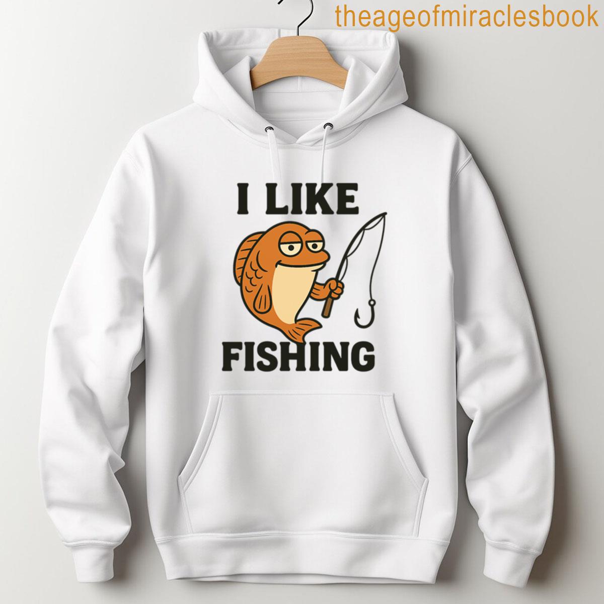 Funny Fishing Meme Cartoon Fish With Rod I Like Fishing By Elimsartss ...