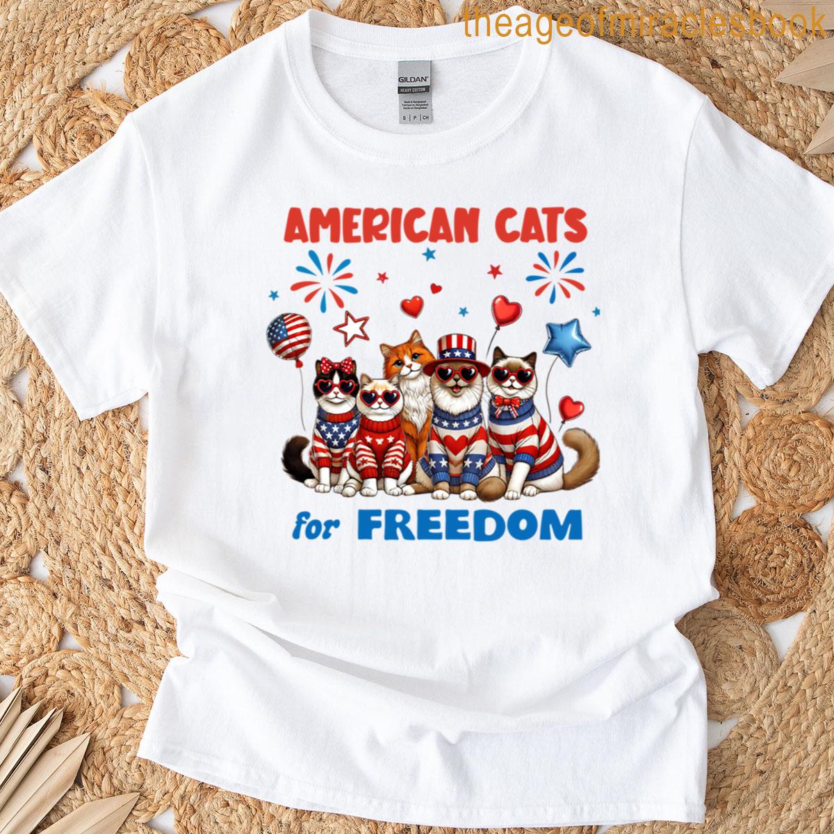 American Cats For Freedom T-shirt
