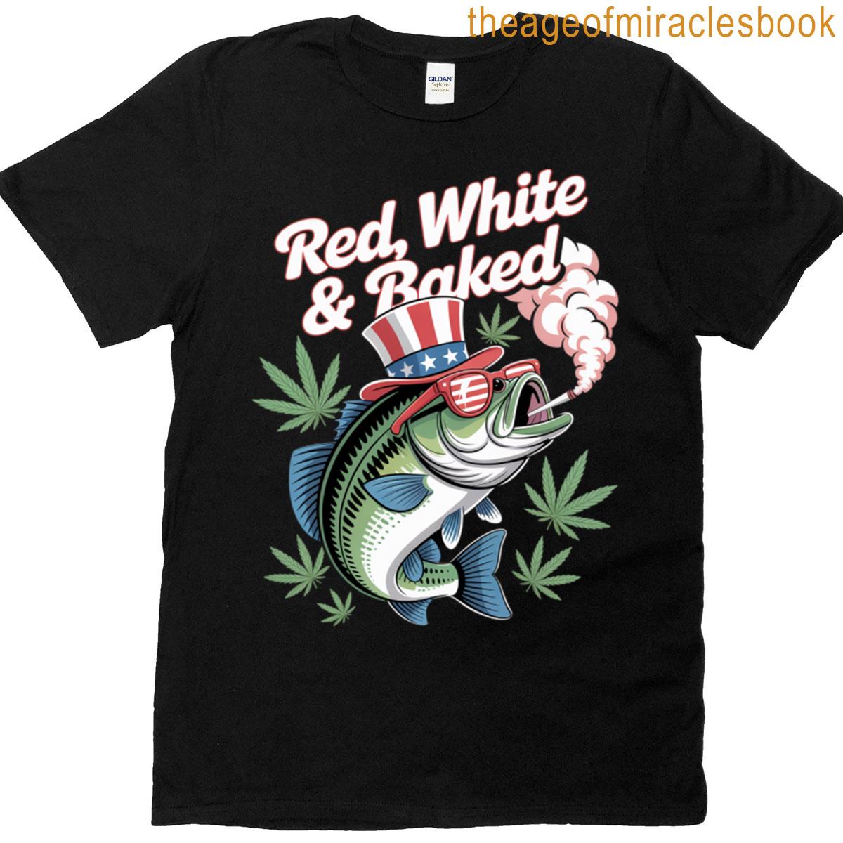 4th Of July Red White And Smoking T-shirt