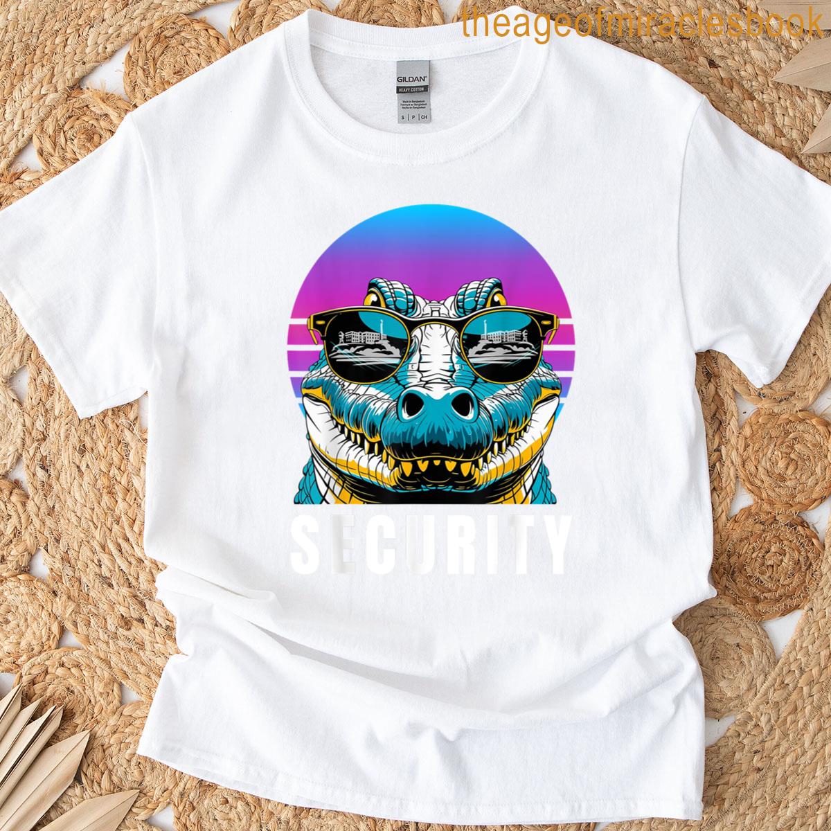 Gatortraz Alcatraz Security Alligator Prison Guard Retro T-shirt