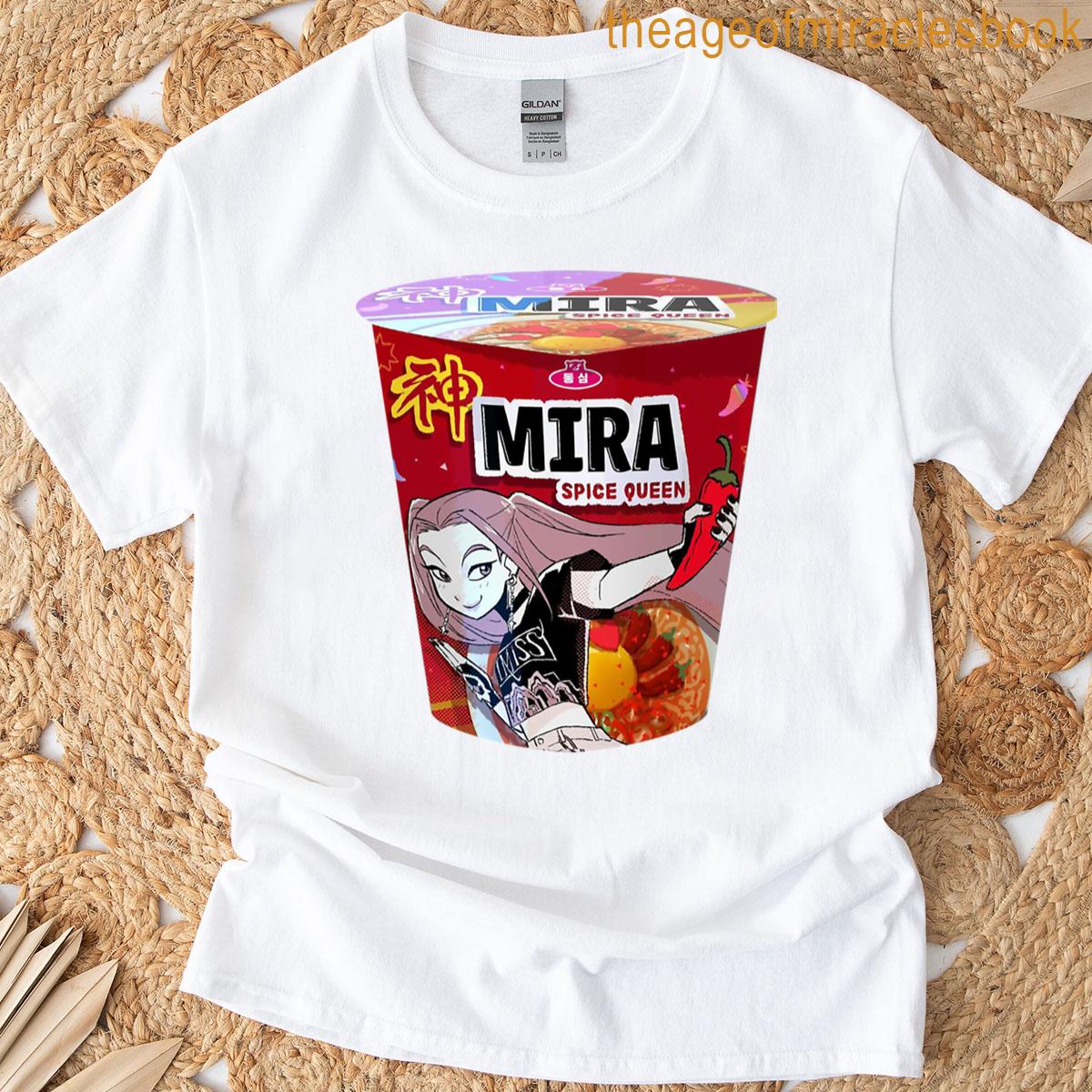 Mira Spice Queen Ramyeon Ramen Huntrix Kpop Demon Hunters Oversized T-shirt
