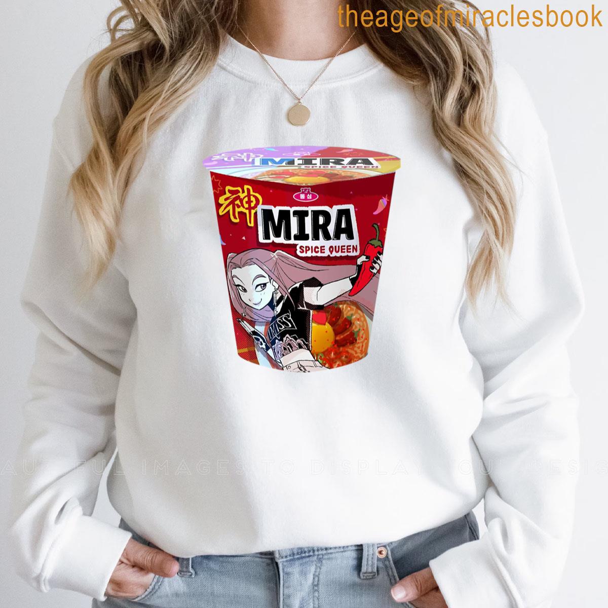 Mira Spice Queen Ramyeon Ramen Huntrix Kpop Demon Hunters Oversized T-shirt