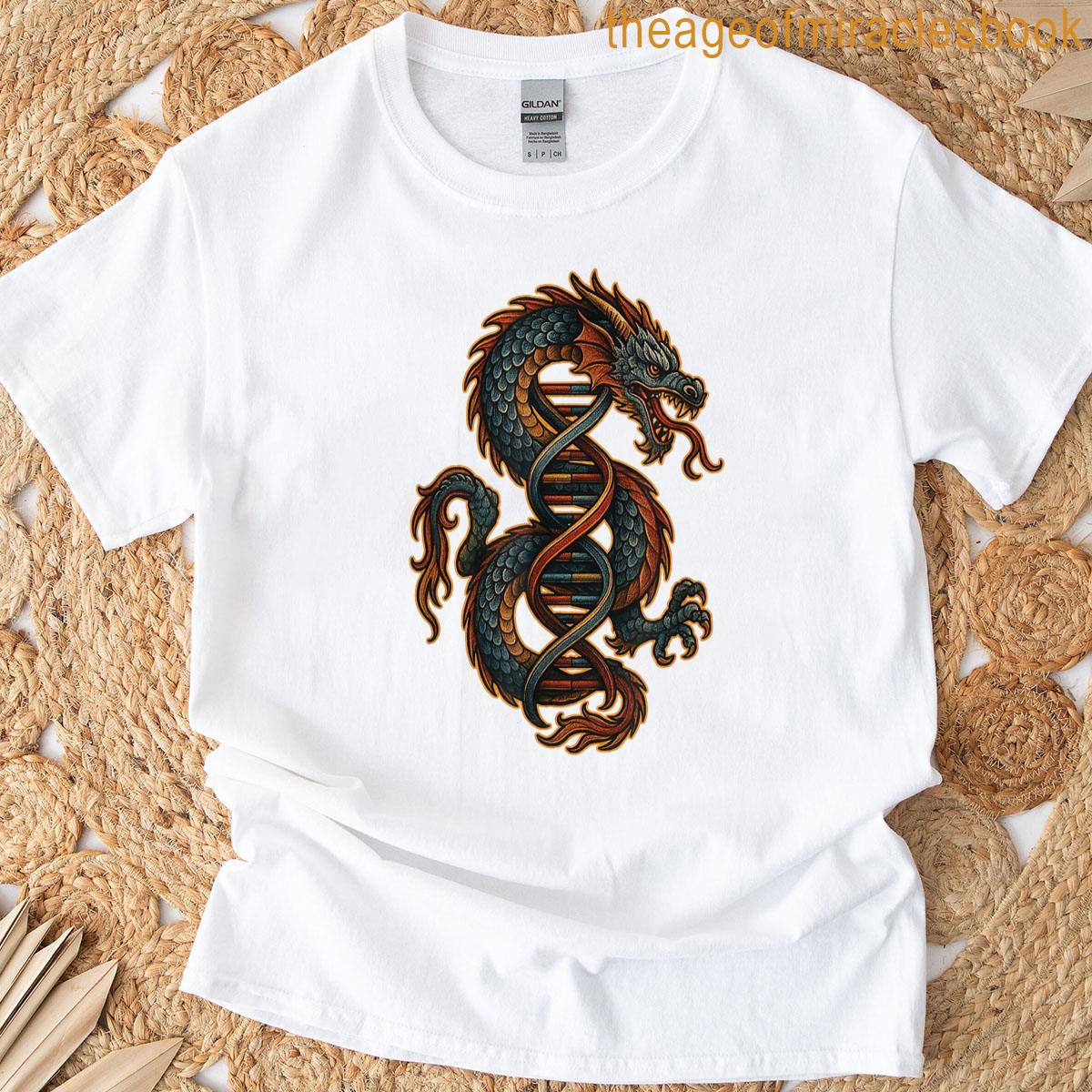 Mythical Dragon Dna Double Helix T-shirt