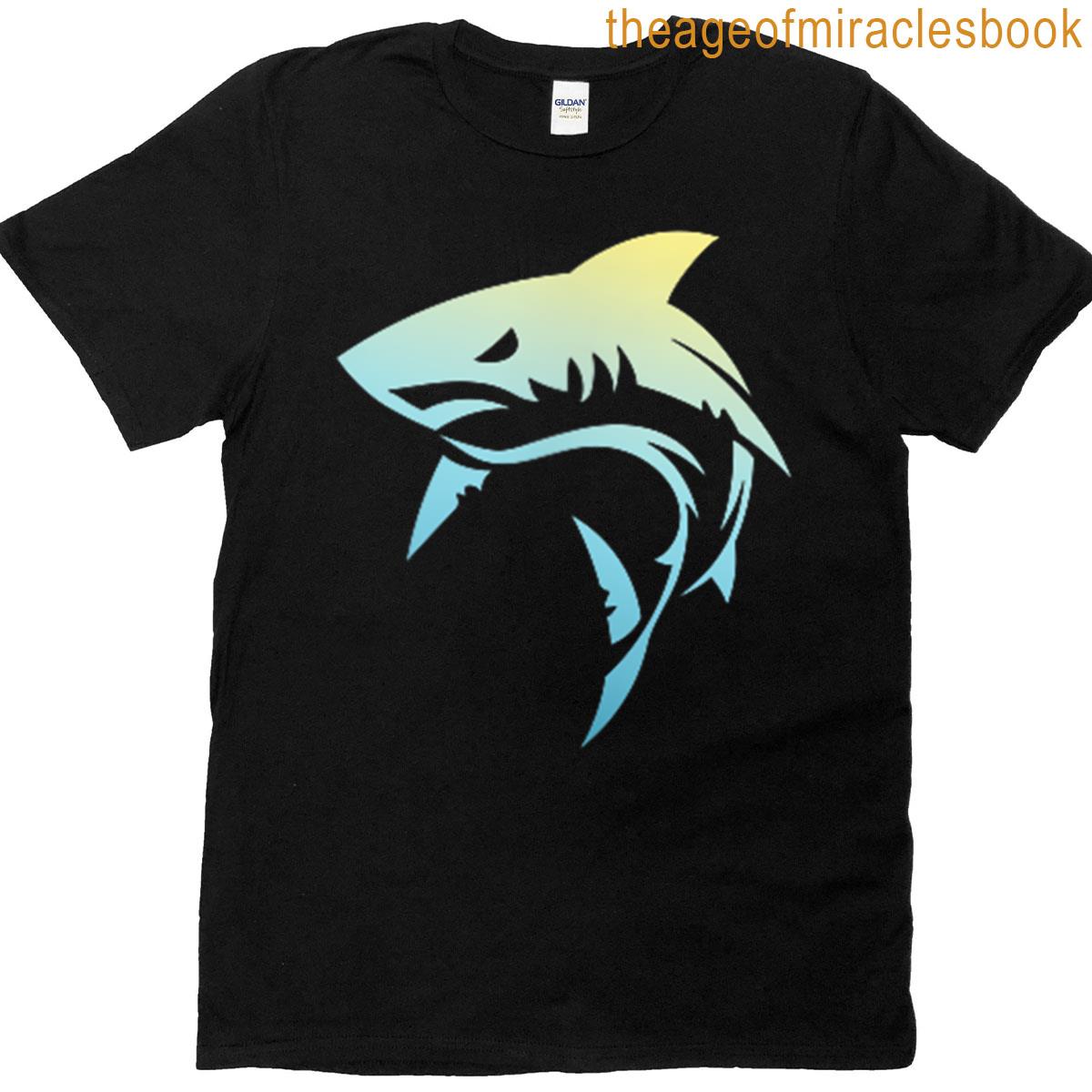 Front Back Cool Shark Lover Marine Biology Nautical Shark T-shirt