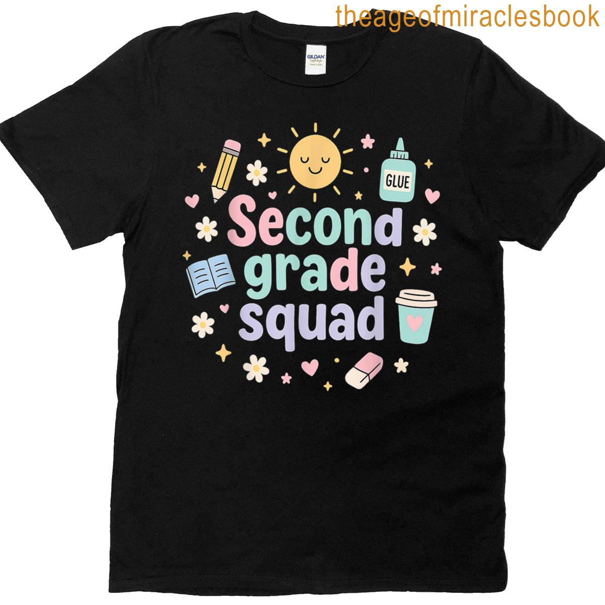 Second Grade Squad Cute Back To School Teacher Team T-shirt