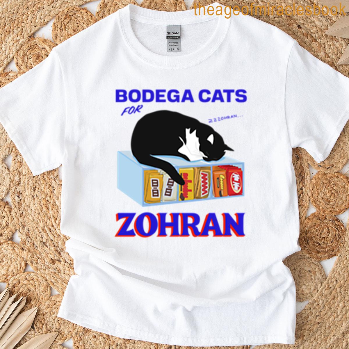 Bodega Cats For Zohran T-shirt