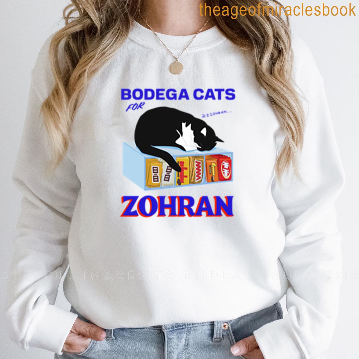 Bodega Cats For Zohran T-shirt