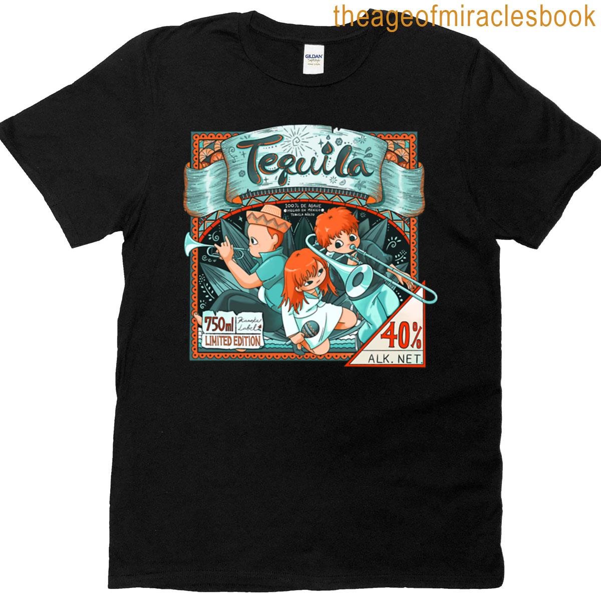 Stylized Tequila Label T-shirt