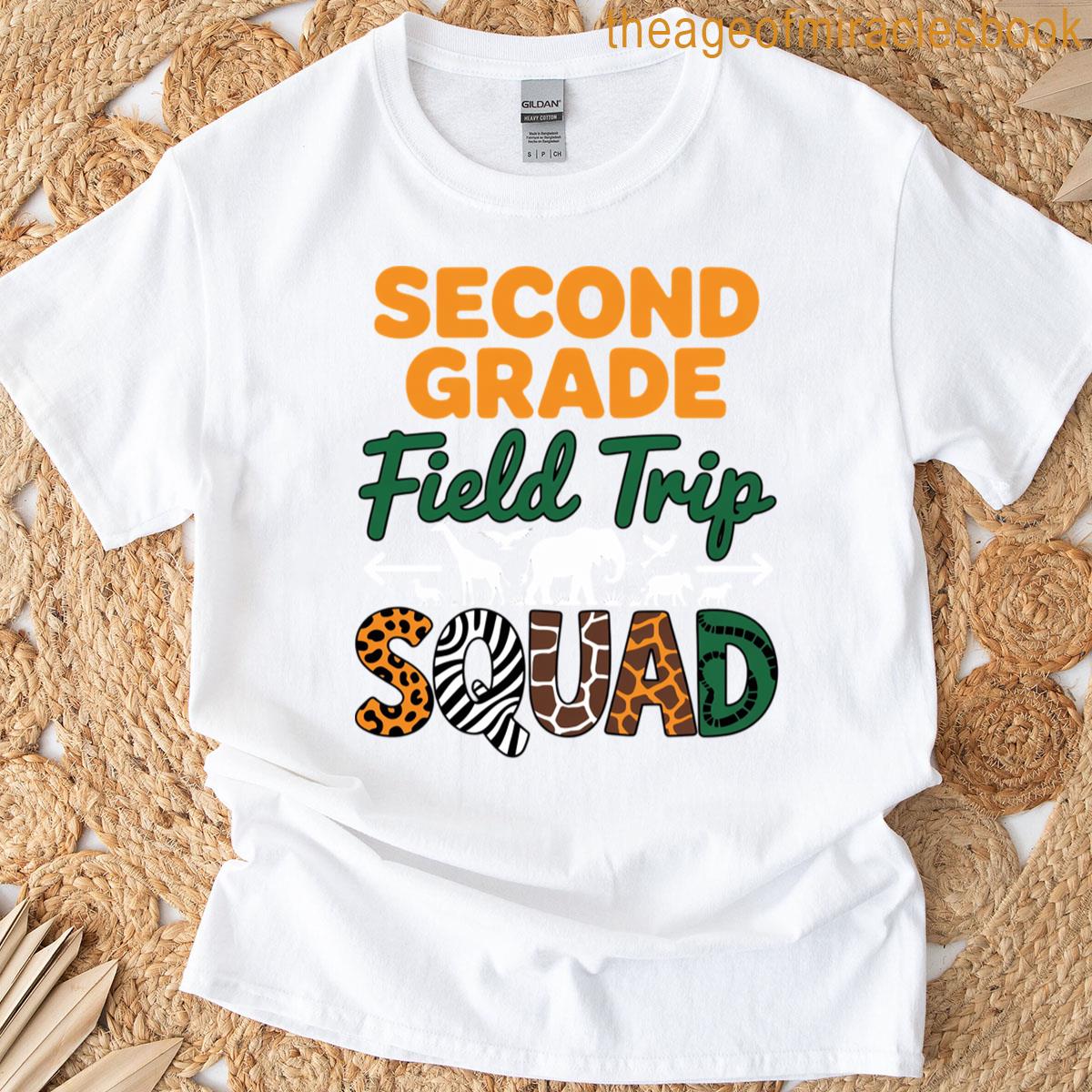 Second Grade Zoo Field Trip Squad Matching Teacher Students T-shirt