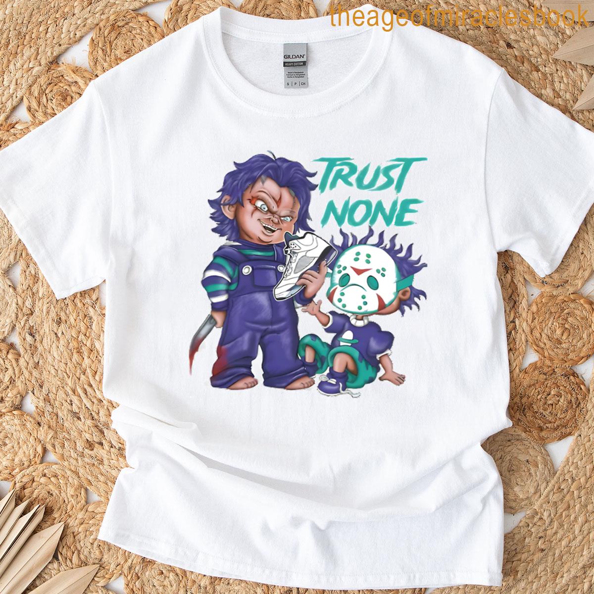 Trust None Killer Doll Street Art Sneaker Design T-shirt